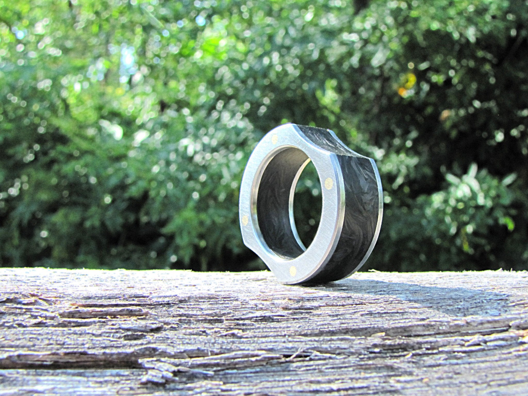 Magnitude - Forged Carbon Fiber and Titanium Ring – Richter Scale Rings
